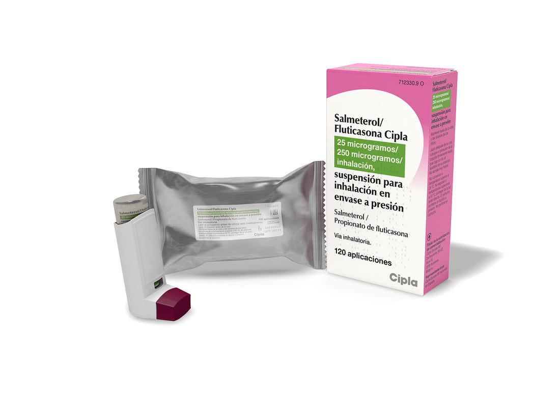 SALMETEROL/FLUTICASONA CIPLA 25/250 MCG/PULSACION 1 AEROSOL 120 DOSIS